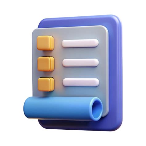 Assignment Icon Omputer Screen Checklist Document Symbol 3d Vector Illustration Premium Ai
