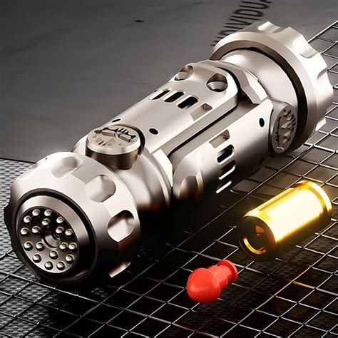 Metal Tungsten Steel Fidget Toy Gun Fidget Slider Fidget