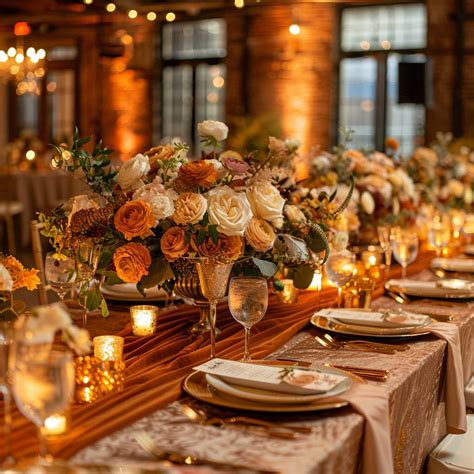 Burnt Orange And Gold Wedding Theme