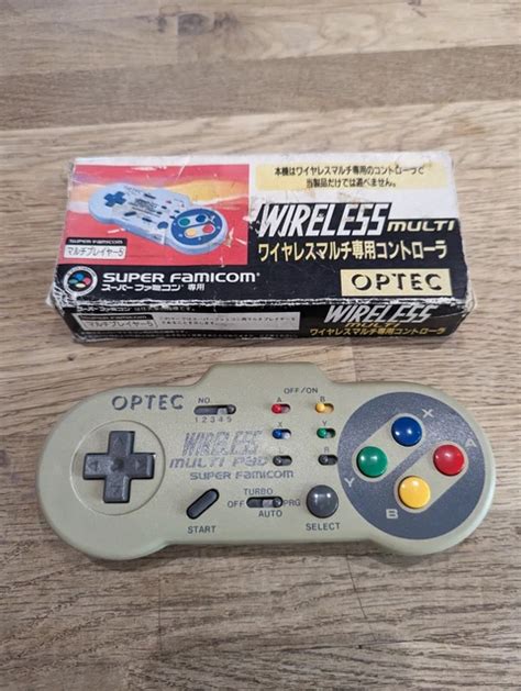 Optec Wireless Multi Controller Wmp 02 Boxed For Super Famicom Nintendo