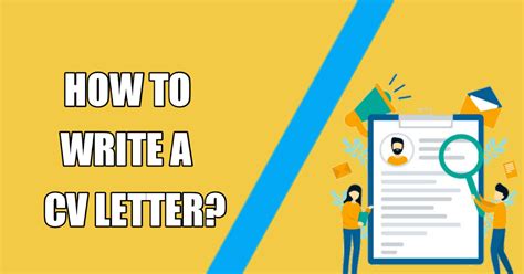 How To Write A Cv Letter Tips And Templete