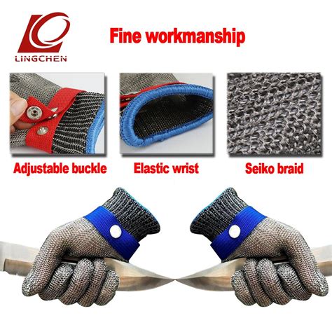 Cut Proof Stainless Steel Wire Gloves Safety Cut R Vicedeal