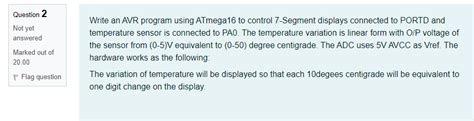 Solved Question 2 Not Yet Answered Marked Out Of 20 00 P Chegg Com