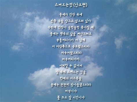 감동적인 시 사랑시 모음 네이버 블로그