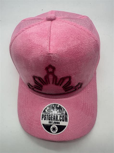 Philippines Filipina Pinay Flag Mesh Velour Cap Pink Sun 3 Stars And