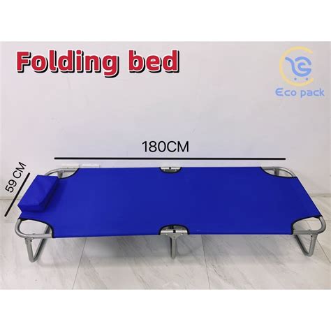 Folding Bed Portable Bed Foldable Textile Bed Shopee Philippines