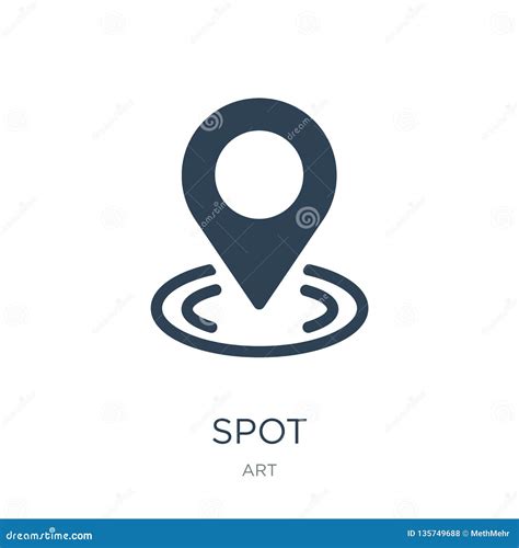 Spot Icon In Trendy Design Style Spot Icon Isolated On White Background Stock Vector