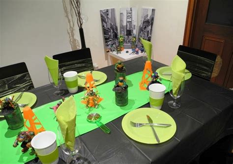 Tmnt Party Ideas Character Themed Table Decorations