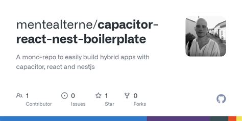 github mentealterne capacitor react nest boilerplate a mono repo to