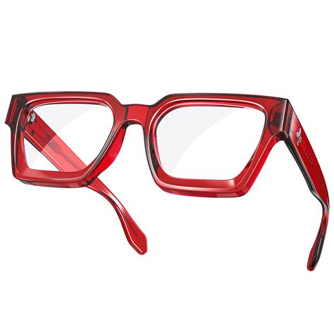 Visoone Blue Light Blocking Glasses Rectangle Chic Preppy Look
