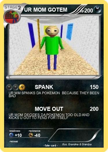 Pokémon Ur Mom Gotem Spank My Pokemon Card