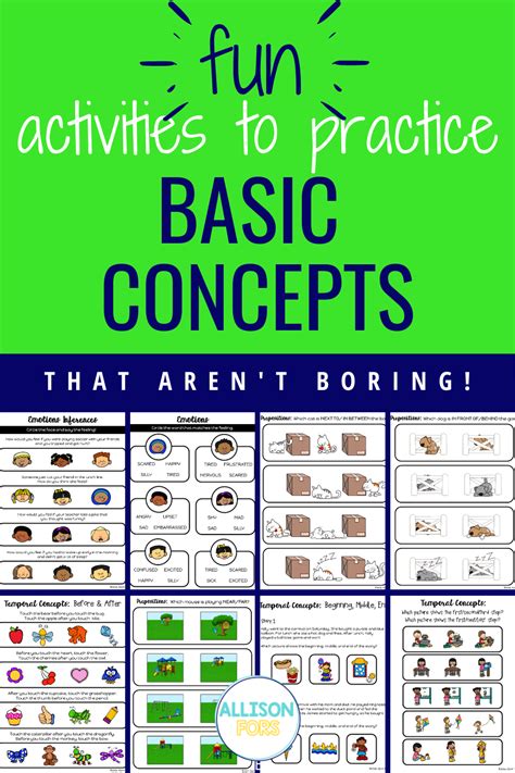 What Are Basic Concepts Speech Therapy Free Math Worksheet Printable