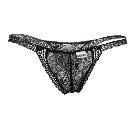 Candyman 99420 Double Lace Thongs Color Black Candyman Fashion