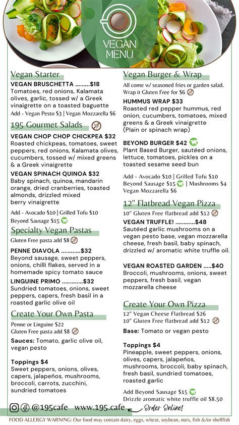 Lunch Dinner Welcome Café 195 And Bistro