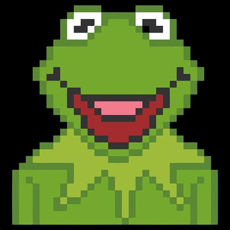 Kermit The Muppets Pixel Character Poster Stars Painting By Miller