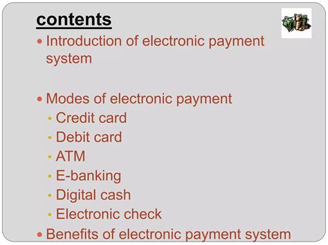 Electronic Payment Systemeps Ppt