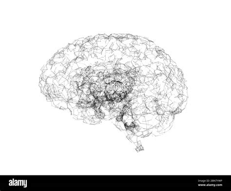 Brain Shape Network Neural Network Big Data Concept Of Artificial