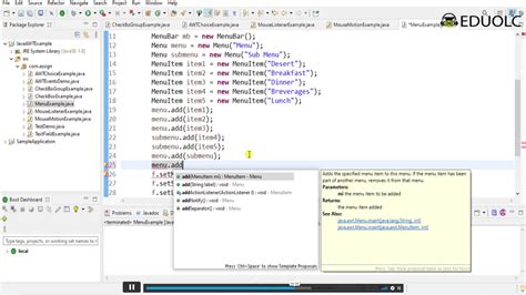 Java AWT Programming Project Course Cloud