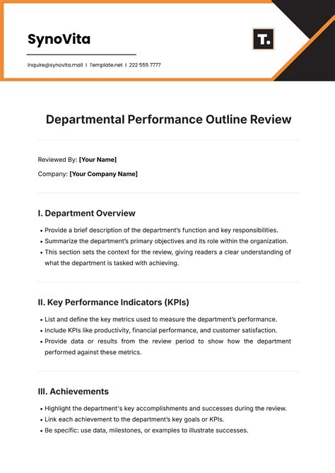 Free Sales Performance Review Format Template To Edit Online
