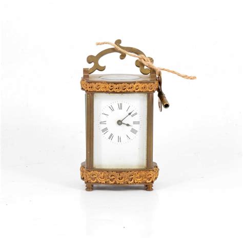 Lot 105 French Brass Carriage Clock