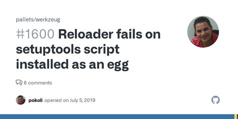 Reloader Fails On Setuptools Script Installed As An Egg Issue Pallets Werkzeug GitHub