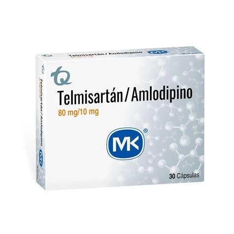 Telmisartanamlodip 8010 Mg X 30 Cap Mk Olímpica