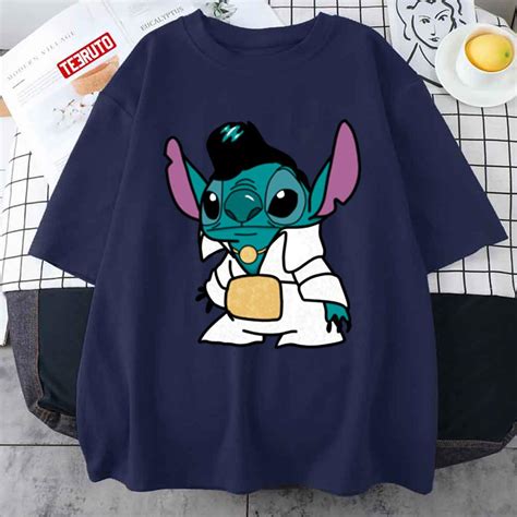 Cute Elvis Stitch Fanart Unisex T Shirt Teeruto