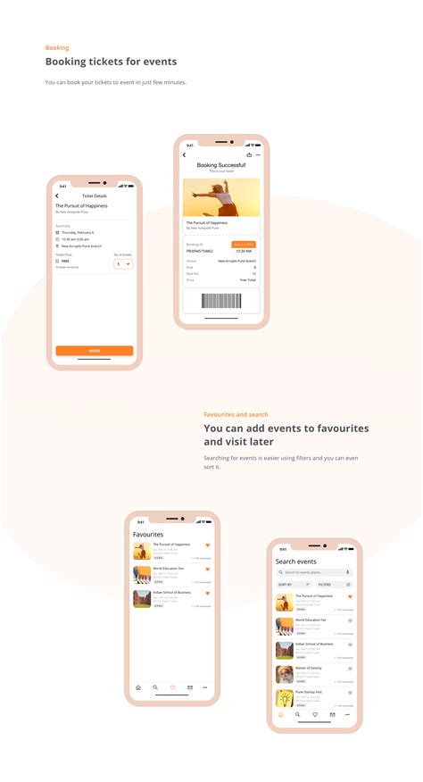 Uiux Design For Event Booking App Behance