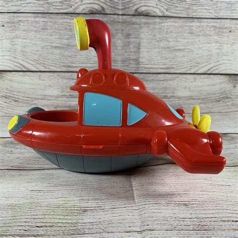 Disney Little Einsteins Red Pat Pat Rocket Submarine Ship Bath Toy