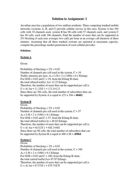 Solution Of Assignment 1 Pdf Broadcast Engineering Telecommunications Engineering