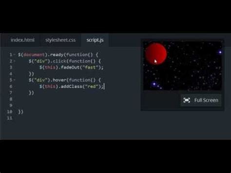 Codecademy JQuery Combining Click And Hover YouTube