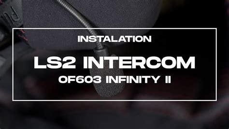Ls2 Intercom 4x How To Install On Infinity Ii Youtube