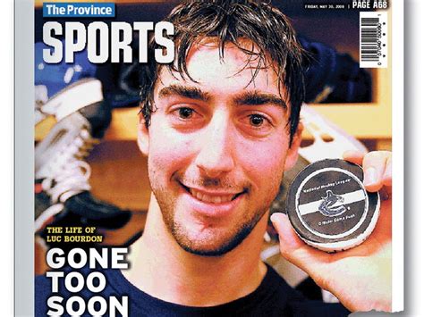 Luc Bourdon Ten Years Later Province Sports Remembers The Province