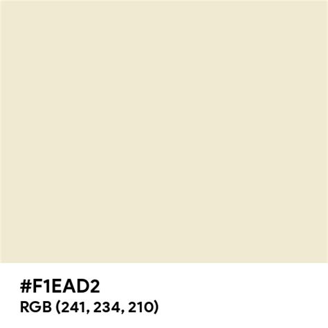Light Blonde Color Hex Code Is F1ead2