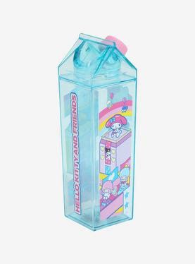 Hello Kitty And Friends Balloon Town Milk Carton Water Bottle Hot Topic