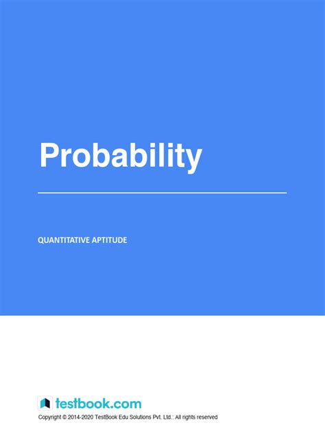 Probability Study Notes Pdf