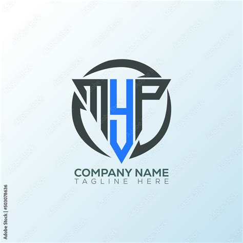 Vecteur Stock Myp Letter Logo Design On White Backgroundmyp Creative