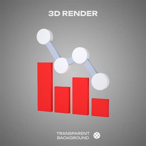 Premium Psd Decrease 3d Render Icon