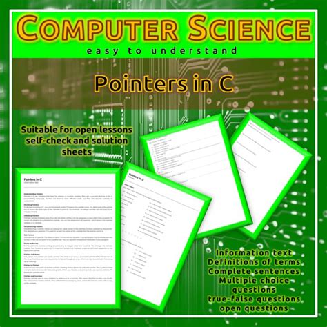 Easy Computer Science Pointers In C Infotext Exercises By Yoshiheartart