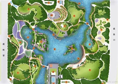 温泉广场 市民休闲植物园 微地形儿童活动公园景观设计方案pdf