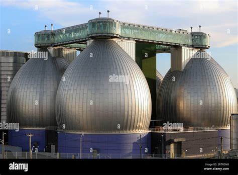 Sludge Digester Eggs Of Newtown Creek Wastewater Treatment Plant