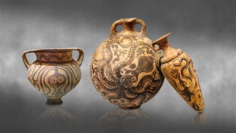 Photos Of Minoan Marine Octopus Pottery Heraklion Museum Museopics