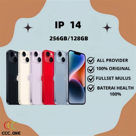 Jual Bc Ip 14 256gb 128gb Second Mulus Ex Inter Original Shopee Indonesia