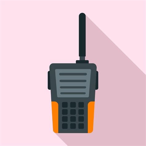Premium Vector Walkie Talkie Icon Flat Illustration Of Walkie Talkie