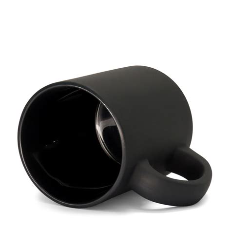 Caneca De Vidro Para Dtf Uv Preta Fosca 325ml Socd