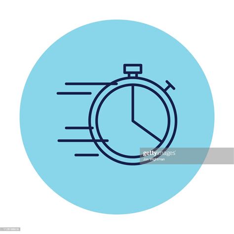 Fast Stopwatch Thin Line Time Icon High Res Vector Graphic Getty Images