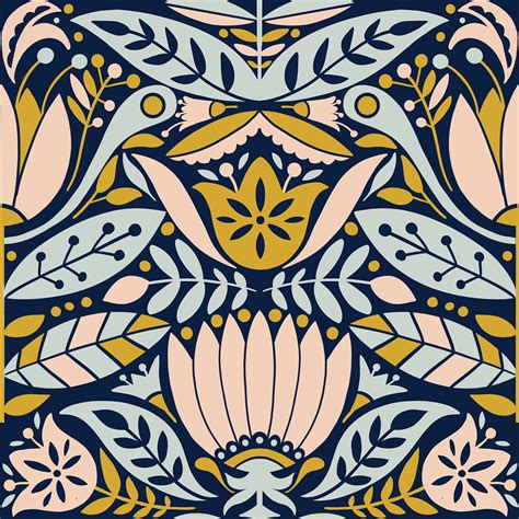 Folk Floral Pattern On Behance
