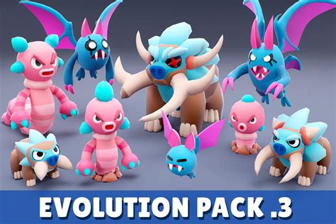 Cartoon Characters Evolution Pack Vol3