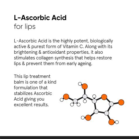L Ascorbic Acid 08 Lip Treatment Balm Ecosmetics Popular Brands Fast Free Shipping 100