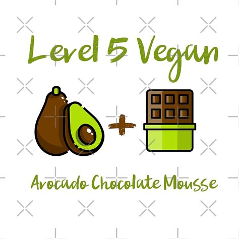Level 5 Vegan Avocado Chocolate Mousse By Sweevy Swag Redbubble